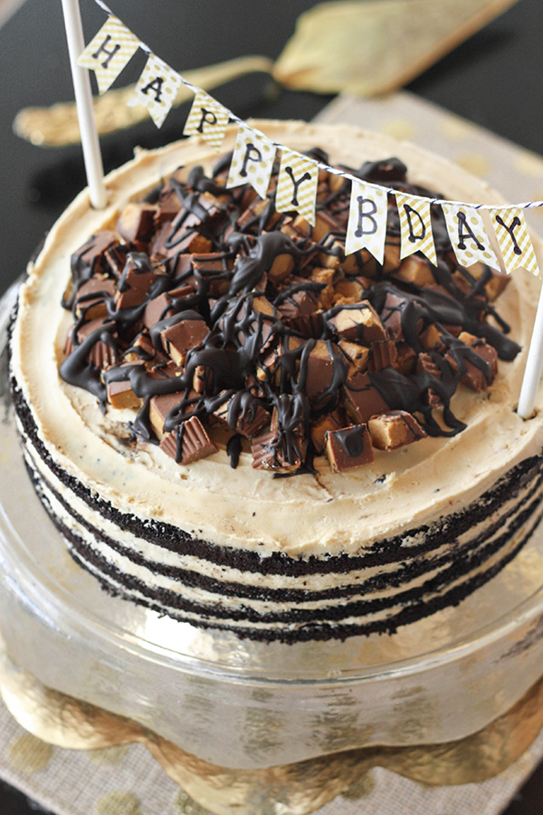 Ericas Sweet Tooth Chocolate Peanut Butter Naked Layer Cake